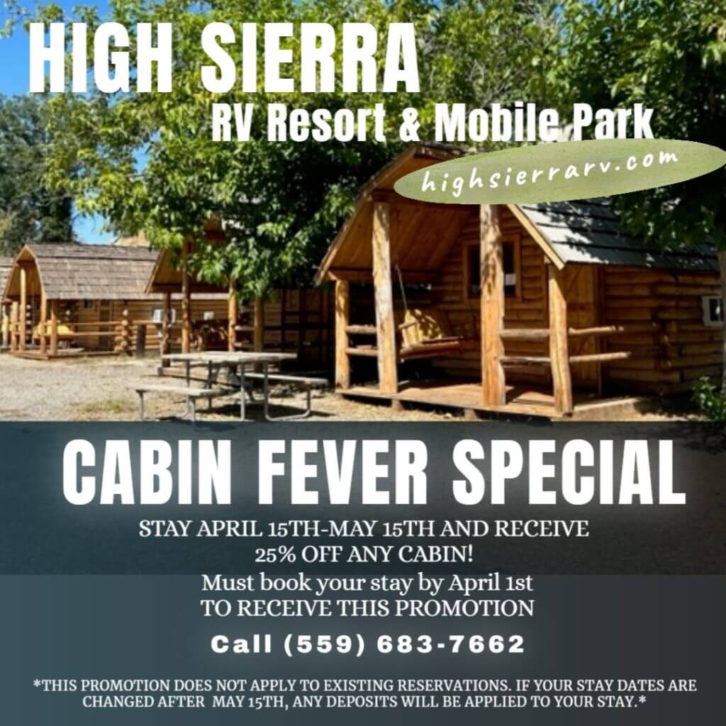 Welcome To High Sierra Mobile & RV Park Near Yosemite