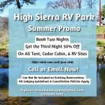 Welcome To High Sierra Mobile & RV Park Near Yosemite
